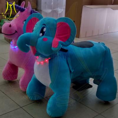 China Hansel coin operated kids rides for sale australia and plush kids animal bikes for rent with plush motorized animal sale for sale