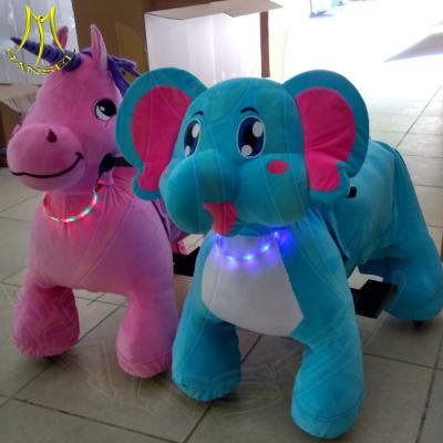 China Hansel walking animal motorized rides and plush unicorn ride on animals with electric walking horse toy ride for sale for sale