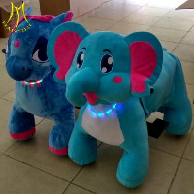 China Hansel plush motorized plush riding animal kiddie rides with amusement carnival ride for mall with electric animal sale for sale