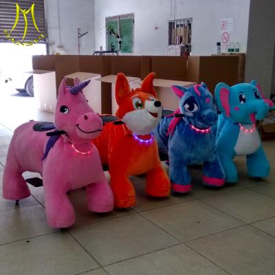 China Hansel electric elephant plush ride and safari kids animal electric rides with zoo animal scooter for mall for sale for sale
