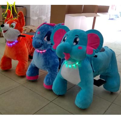 China Hansel plush driving car animals and plush motorized animal scooter for mall with animal scooter made in china for sale for sale
