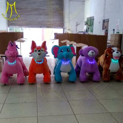 China Hansel  children's games  cars toys electrical plush animal ride for mall for sale