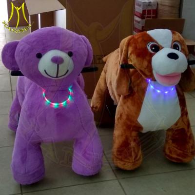 China Hansel battery operated ride on toy car plush animal ride for shopping mall for sale