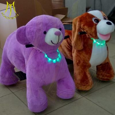 China Hansel kiddie ride for sale coin operated plush animal electric scooter for sale