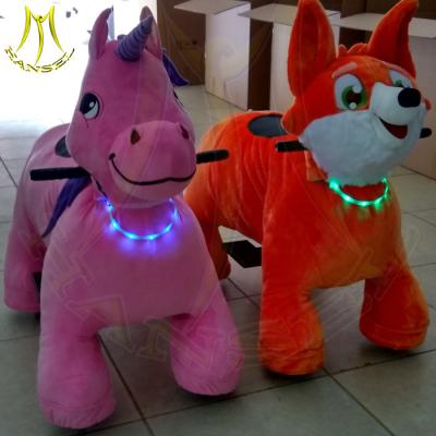 China Hansel  shopping mall kids cars coin operated electric ride on animals for sale
