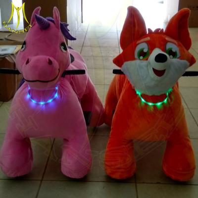 China Hansel electronic games machine for kids plush animal electric scooter for sale