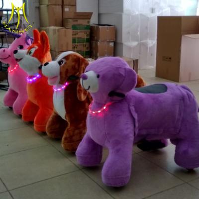 China Hansel electric cars made in china motorized plush riding animals for sale