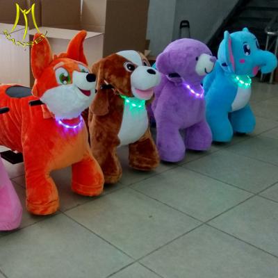 China Hansel kids battery operated plush animal scooter for mall manufacture for sale