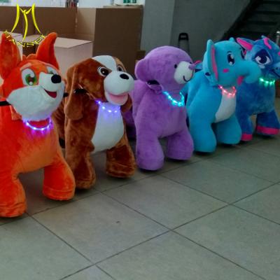 China Hansel amusement park ride plush electric animal ride for shopping mall manufacture for sale