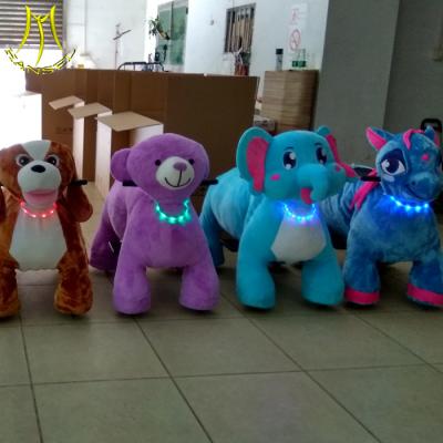 China Hansel power wheels toy car plush toys stuffed animals scooter for mall for sale