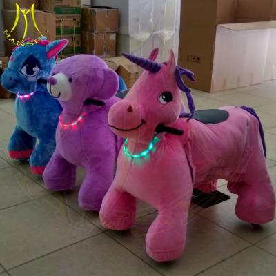 China Hansel kiddie ride for sale coin operated plush motorized animals for sale for sale