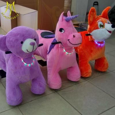 China Hansel  power wheels toy car motorized plush riding animals	for sale for sale