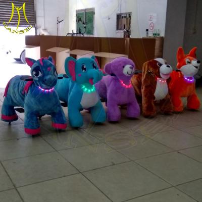 China Hansel game machine coin operated plush motorized riding animals manufacture for sale