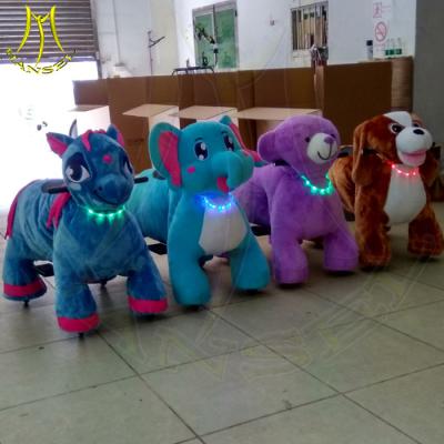 China Hansel toy car for kids plush animal electric scooter for supermarket for sale