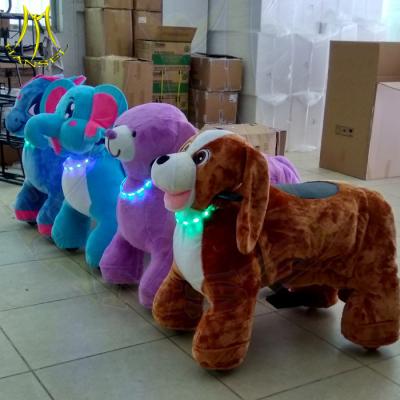 China Hansel amusement games for parks coin operated electric plush animal ride for mall for sale