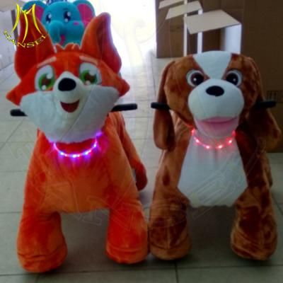 China Hansel china wholesale market plush electric walking animal ride for mall for sale