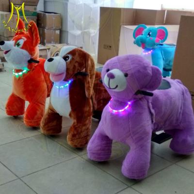 China Hansel china play land games indoor electric unicorn motorized plush animal for sale for sale