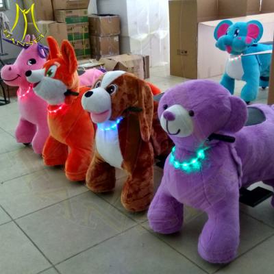 China Hansel electronic game machine ride on plush animals for shopping mall for sale