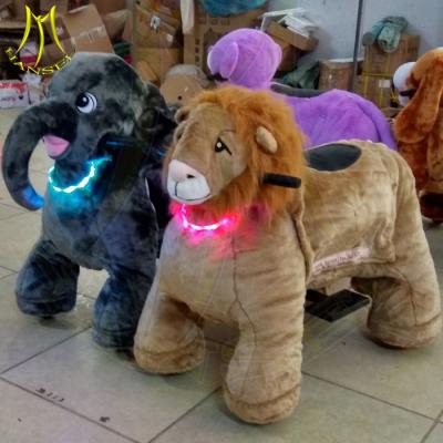 China Hansel amusement rides manufacturers toy carnival rides coin operated plush walking animals for sale