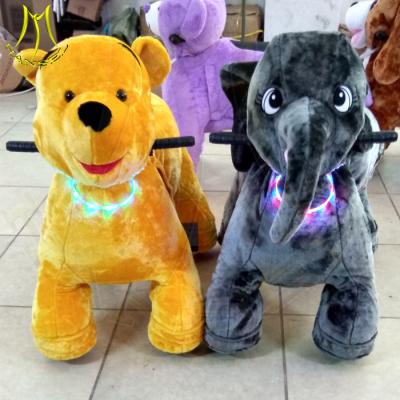 China Hansel indoor amusement park equipment electric plush rideable animals for sale for sale