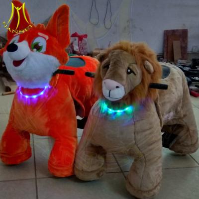 China Hansel  hot sale safari ride on toy coin operated walking animal for shopping mall for sale