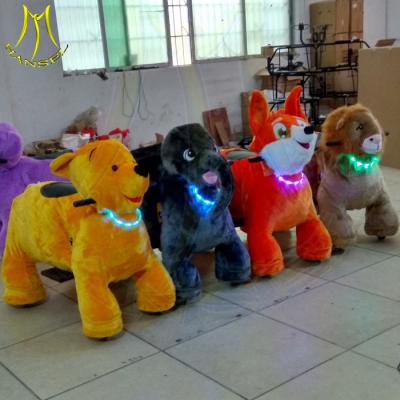China Hansel low price coin operated machine safari kids plush animal scooter from Guangzhou for sale