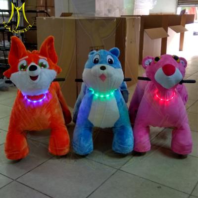 China Hansel low price amusement park electric car ride on furry animal for kids for sale