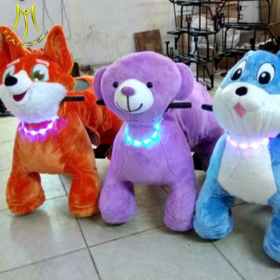 China Hansel  indoor amusement park games plush animal electric montable for mall for sale