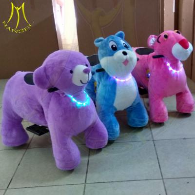 China Hansel  indoor games for adult stuffed animal unicorn on wheels for shopping mall for sale