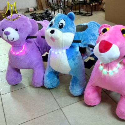 China Hansel cheap children indoor rides games machine plush motorized animals for sale