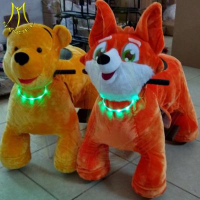 China Hansel amusement outdoor coin operated motorized animal kids rides for shopping centers for sale