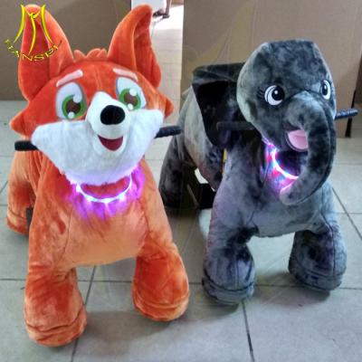 China Hansel outdoor playground games electric plush ride on animal  for mall for sale