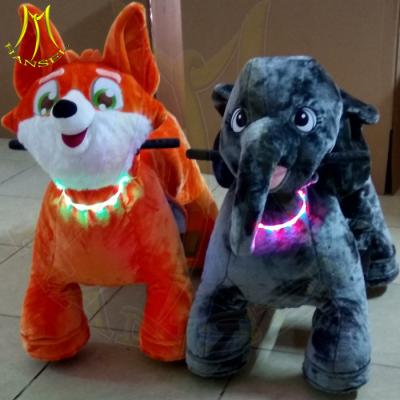 China Hansel amusement kids electrical animal toy car kangaroo bike ride for mall for sale