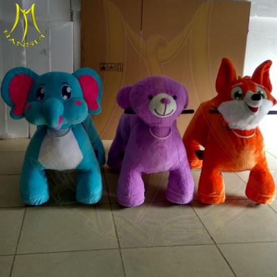 China Hansel cheap walking battery operated animal ride on motorized animals for game center for sale
