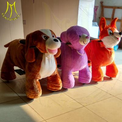 China Hansel high quality amusement park sale toy horse on wheels motorized animals for sale