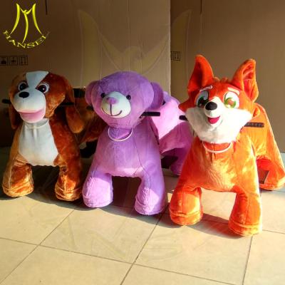 China Hansel cheap outdoor playground guangzhou panyu motorized car toys riding horse toys for sale