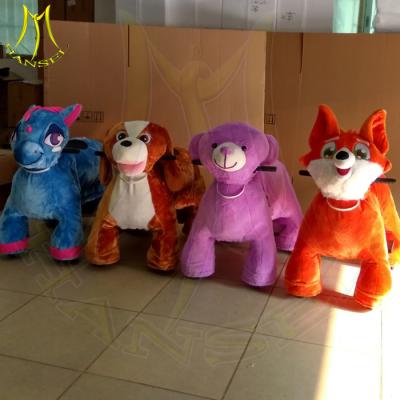 China Hansel  cheap children battery operated plush electric scooters funfair rides for sale for sale