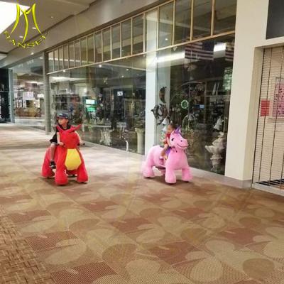 China Hansel amusement park animal battery rides plush electric animal scooter for sale