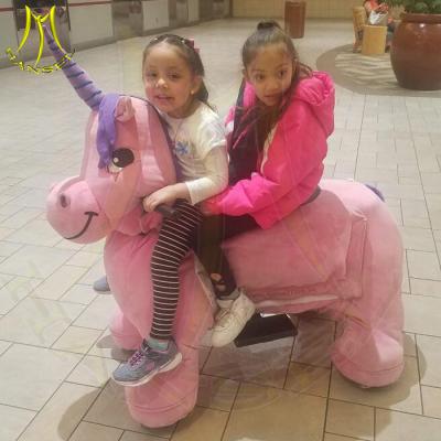 China Hansel amusement guangzhou plush animal battery powered zippy rides for supermarket for sale