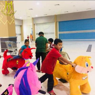 China Hansel 2018amusement parks for children plush electric animal toy ride for sale