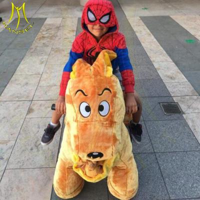 China Hansel large coin operated battery operated horse electric animal scooter for shopping mall for sale