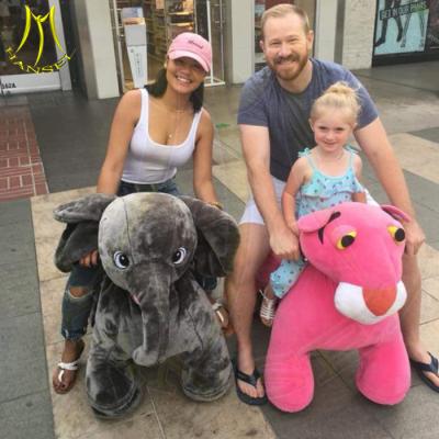 China Hansel adult ride on toy plush electric ride on animals for amusement park for sale