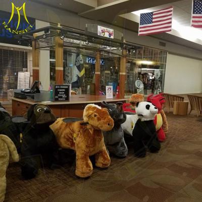 China Hansel kids ride for shopping centers with plush animal electric scooter for sale for sale