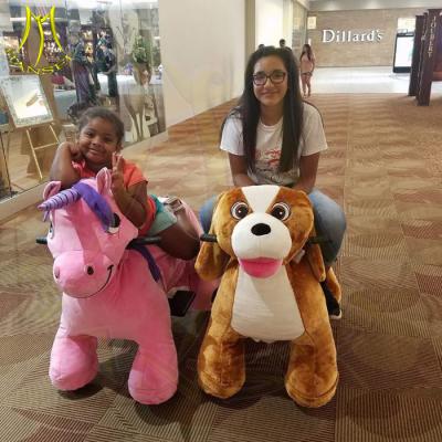China Hansel plush battery operated walking animals electric horses ride wholesale for sale