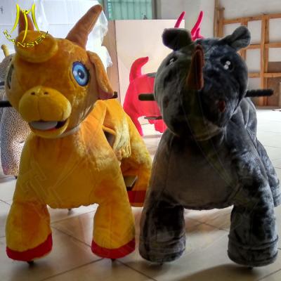 China Hansel cheap indoor walking animal motorized rides for children amusement park for sale