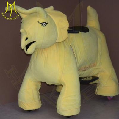 China Hansel amusement outdoor games kids ride on stuffed animal scooter for park for sale