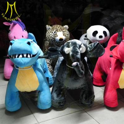 China Hansel amusement carnival rides electric plush ride on animal scooter for kids party for sale