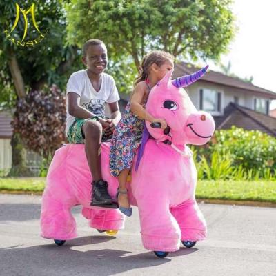 China Hansel attractions coin operated kids rides battery powered stuufed motorized animals wholesale for sale