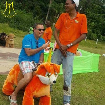 China Hansel amusement park zippy plush rides battery animal motorized for kids party for sale