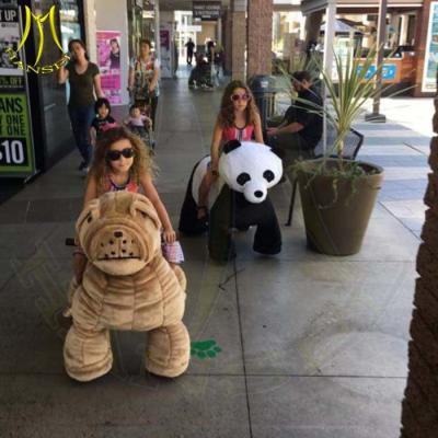 China Hansel amusement rides manufacture stuffed electric animal scooter for playground for sale